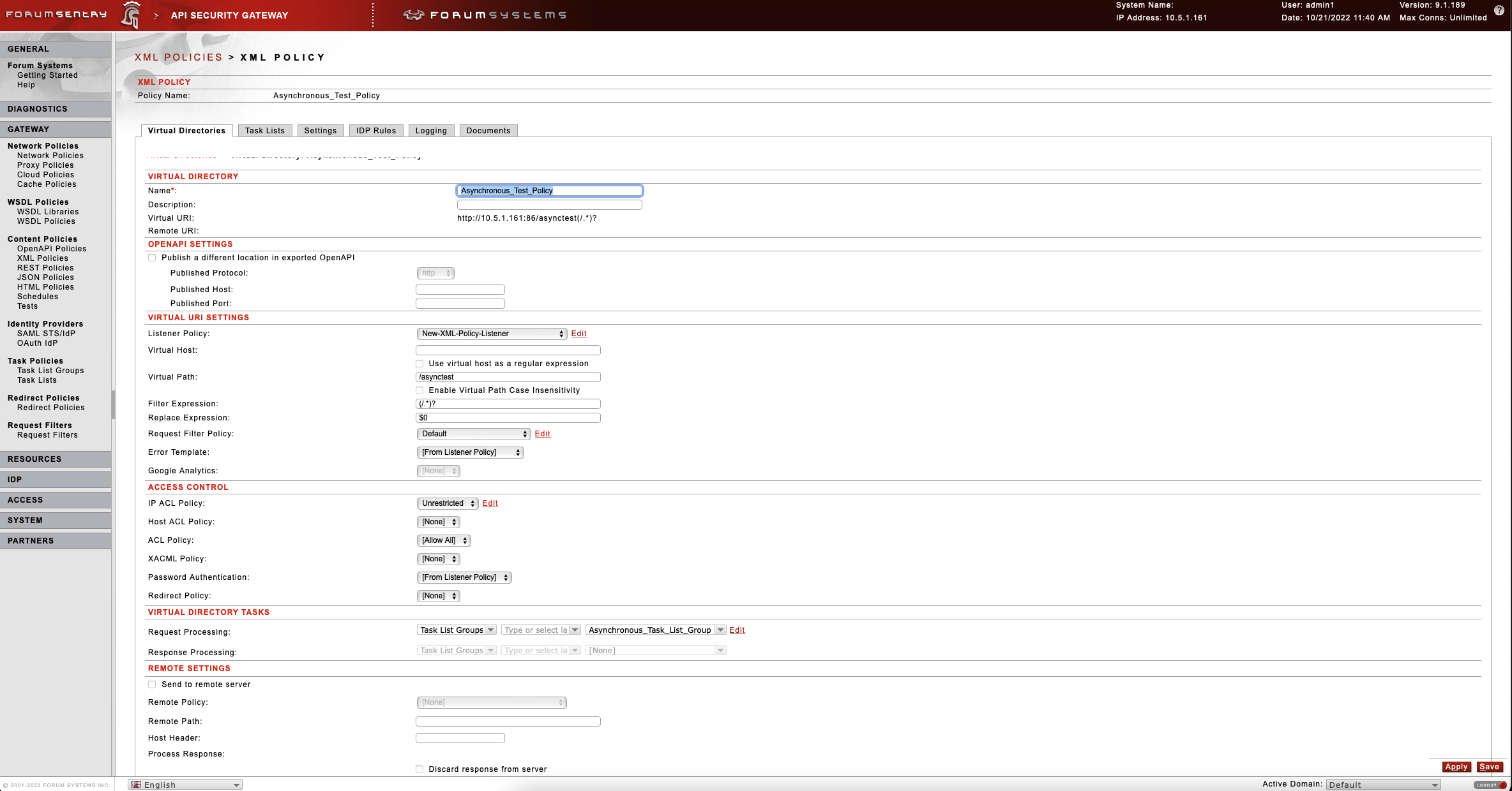 Asynchronous Task List Processing – Forum Systems Support Asynchronous Task List Processing – Forum Systems Support